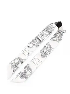 Hermès Brides De Gala En Fleurs Twilly Scarf