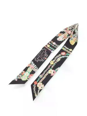 Hermès Brides De Gala En Fleurs Twilly Scarf