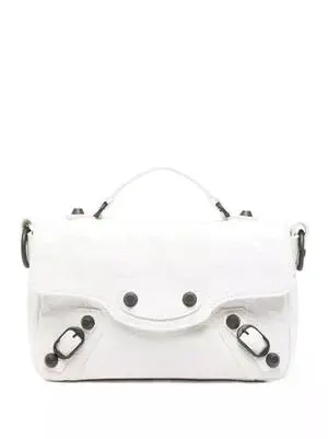Balenciaga Nano Le City Leather Tote Bag - White