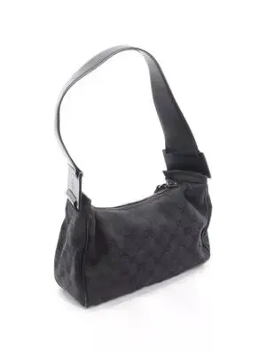 Gucci Gg-canvas Shoulder Bag - Black