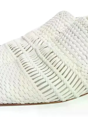 Celine Woven Leather Flat Shoes