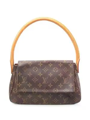 LOUIS VUITTON Mini Looping Monogram Tote Bag - Brown