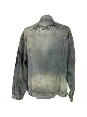 Balenciaga Graphic-print Denim Jacket
