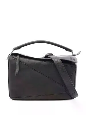 Loewe Large Puzzle Two-way Handbag - Black