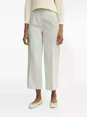 BENETTON Pressed-crease Wide-leg Trousers - Grey