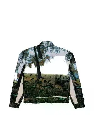 Junya Watanabe Button-fastening Landscape-motif Shirt Jacket