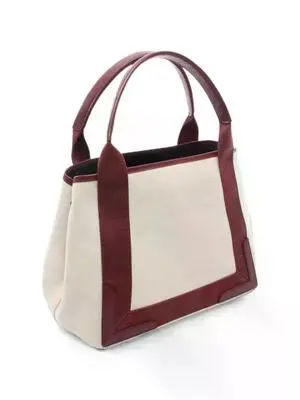 Balenciaga Navy Cabas Tote Bag - Neutrals