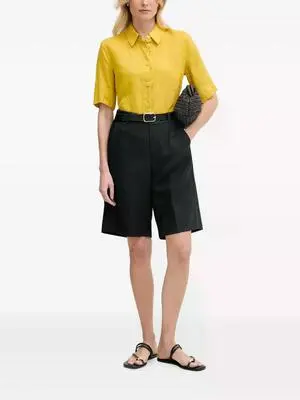 BENETTON Short-sleeve Button-down Shirt - Yellow