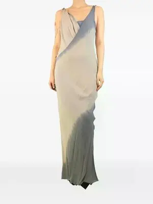 Amanda Wakeley Ombre Draped Maxi Dress - Neutrals
