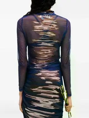 Ph5 Betta Crystal-embellished Mesh Top