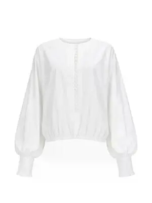 Balmain Balloon-sleeve Blouse - White