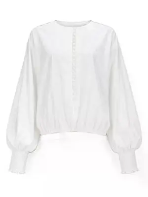 Balmain Balloon-sleeve Blouse