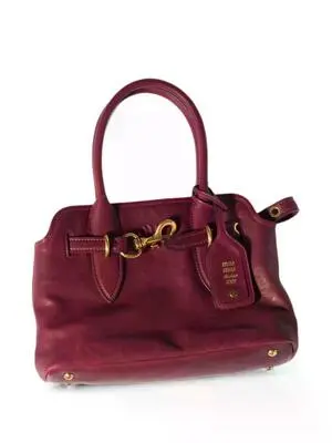 Miu Miu Aventure Nappa-leather Bag - Red