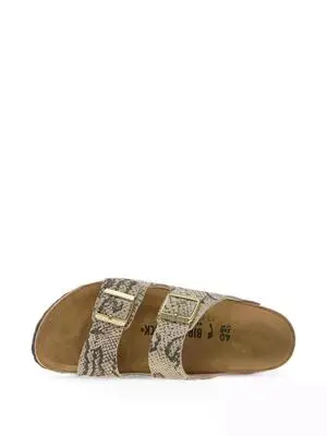 BIRKENSTOCK Arizona Snakeskin-effect Sandals