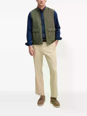 BENETTON Multi-pocket Gilet - Green