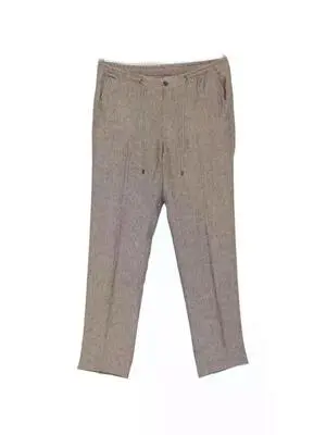 Corneliani Drawstring-waistband Straight-leg Trousers - Neutrals