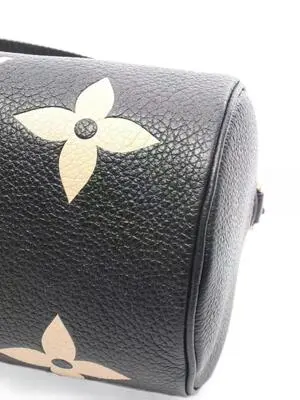 LOUIS VUITTON Monogram Empreinte Papillon Bb Handbag - Black