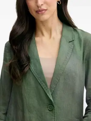 BENETTON Notch Lapel Button-fastening Jacket - Green