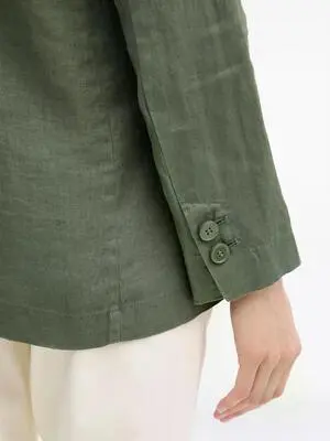 BENETTON Notch Lapel Button-fastening Jacket - Green