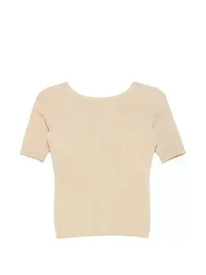 SIMONA CORSELLINI V-neck Short-sleeve Top