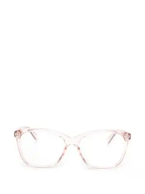 Gucci Logo-plaque Cat-eye Glasses - Pink