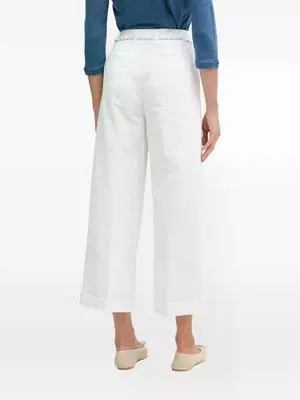 BENETTON Cropped Trousers With Rope Belt