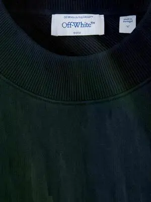 Off-White Logo-embroidered Star-print Sweatshirt