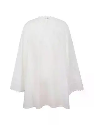 Ermanno Scervino Embroidered Lace-trim Shirt