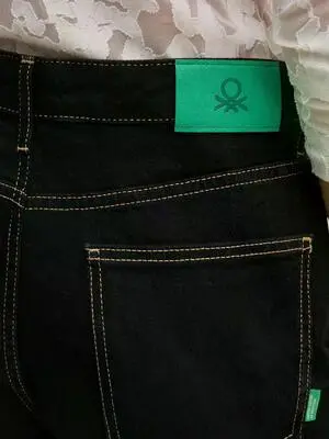 BENETTON Contrast-stitch Straight-leg Jeans