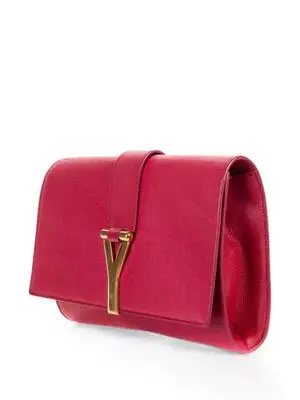 Saint Laurent Chyc Ligne Y Clutch Bag - Pink