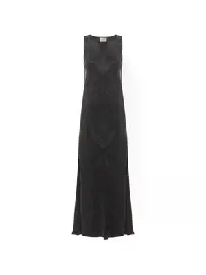 EMME Donare" Sleeveless Midi Dress - Grey