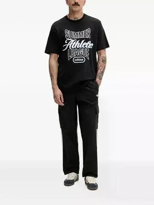 Adidas Logo-embroidered 3-stripe Track Pants