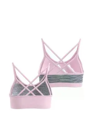 ODLO Reversible Logo-print Crossover-strap Sports Bras