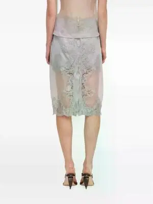 Aje Ophelia Lace-trim Midi Skirt