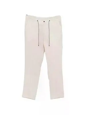 Corneliani Drawstring-waist Elasticated-waistband Trousers - Neutrals