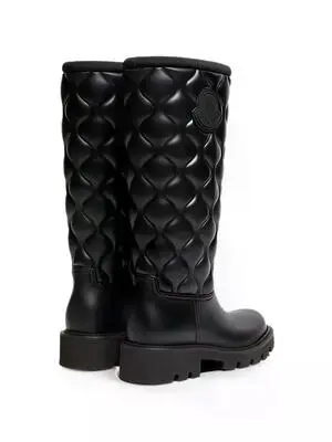 Moncler Kickstream Quilted Logo-patch Boots