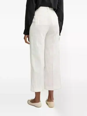 BENETTON Check-pattern Pleated Trousers