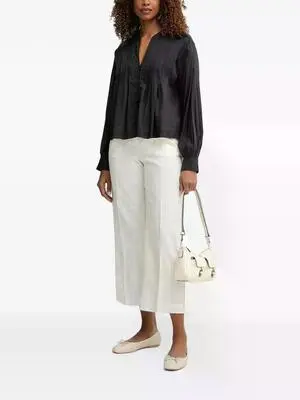 BENETTON Check Pattern Pleated Trousers