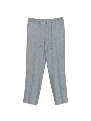Corneliani Drawstring Straight-leg Trousers - Blue