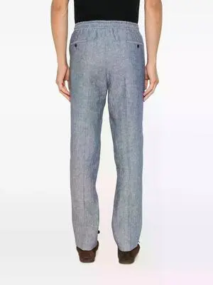 Corneliani Tailored Drawstring Trousers - Blue