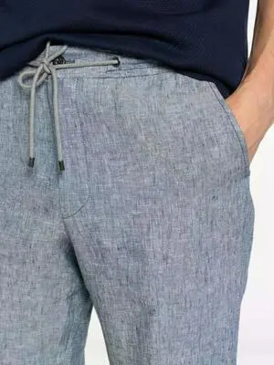 Corneliani Tailored Drawstring Trousers - Blue
