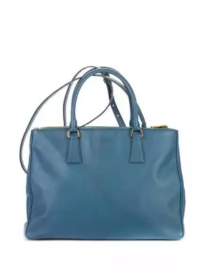 Prada Saffiano Leather Galleria Tote Bag - Blue