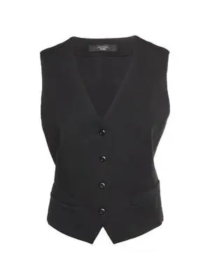 Max Mara Sleeveless Jersey Vest - Black