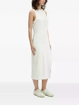 Adidas Ribbed-knit Sleeveless Midi Dress