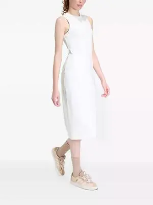 Adidas Ribbed Knit Sleeveless Crewneck Midi Dress
