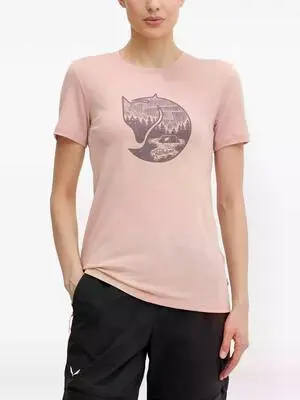 Fjallraven Abisko Logo-print Short-sleeve T-shirt - Pink