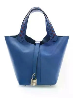 Hermès Epsom Leather Picotin Lock 18 Handbag - Blue