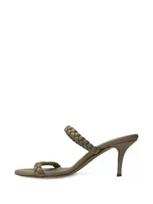 GIANVITO ROSSI Braided Strap Sandals - Neutrals