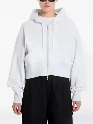 DIME Cropped Zip-up Hoodie