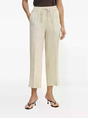 BENETTON Drawstring Straight-leg Trousers - Neutrals